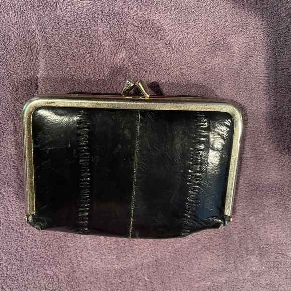 Bags | Vintage Black Eel Skin Coin Purse 5 X 3 Made In Korean Inside ...